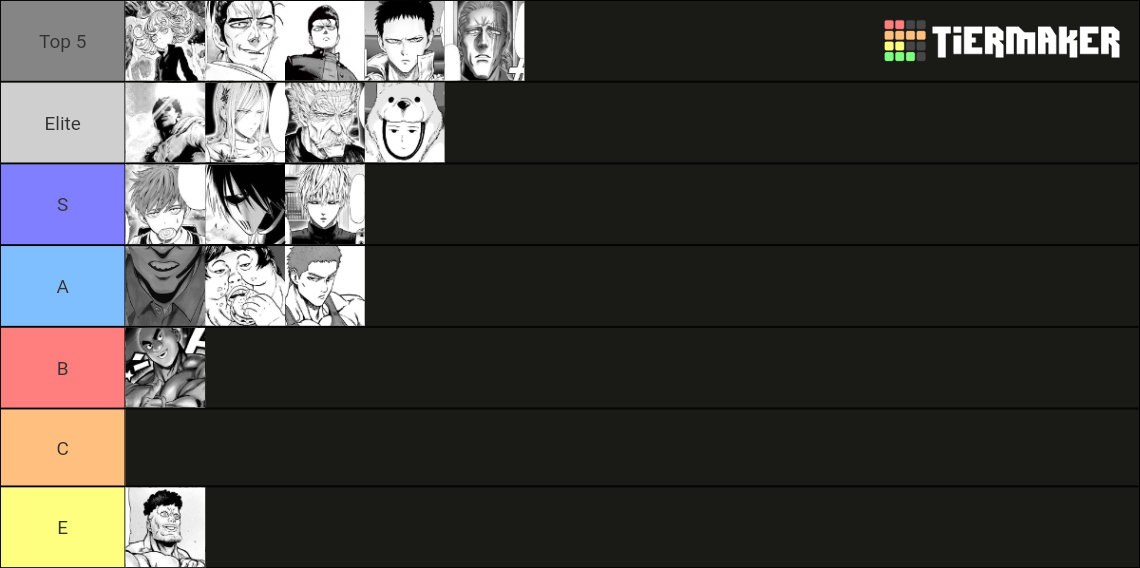 S class One Punch Man Tier List (Community Rankings) - TierMaker