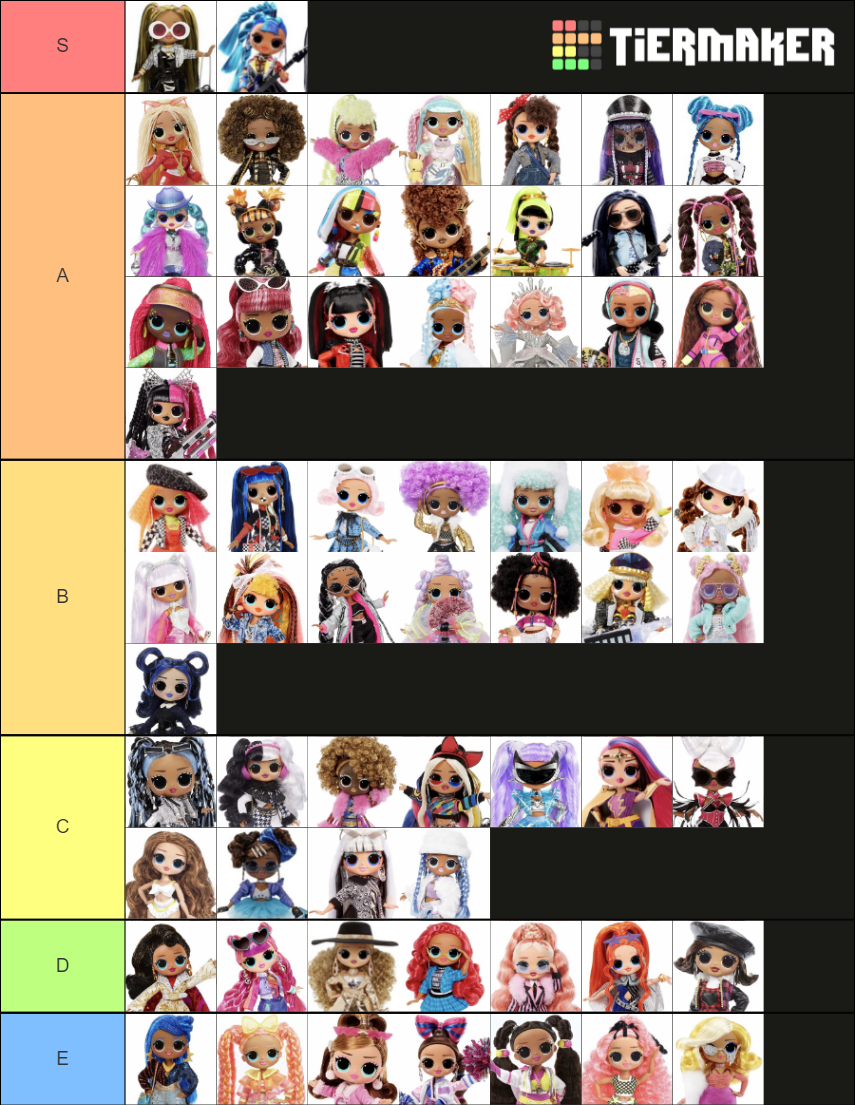 LOL OMG/BTW DOLLS Tier List (Community Rankings) - TierMaker
