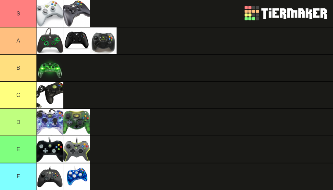Xbox Controller Tier List (Community Rankings) - TierMaker
