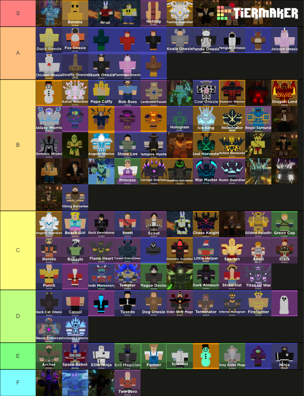 DQ Cos Tier List (Community Rankings) - TierMaker