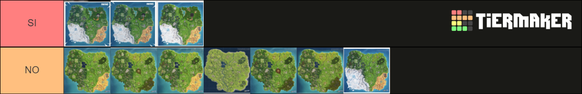 Fortnite Season Map Tier List (Community Rankings) - TierMaker