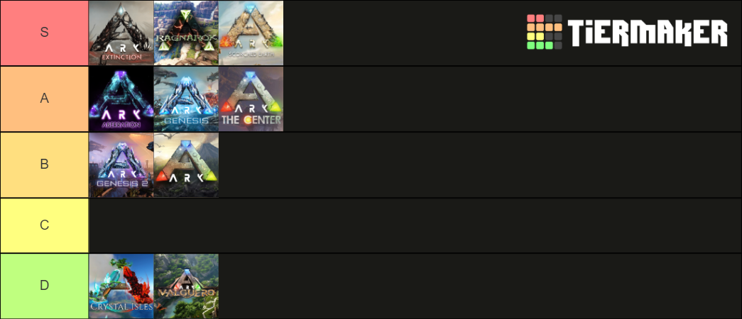 ARK Maps (Updated for Genesis 2) Tier List (Community Rankings) - TierMaker