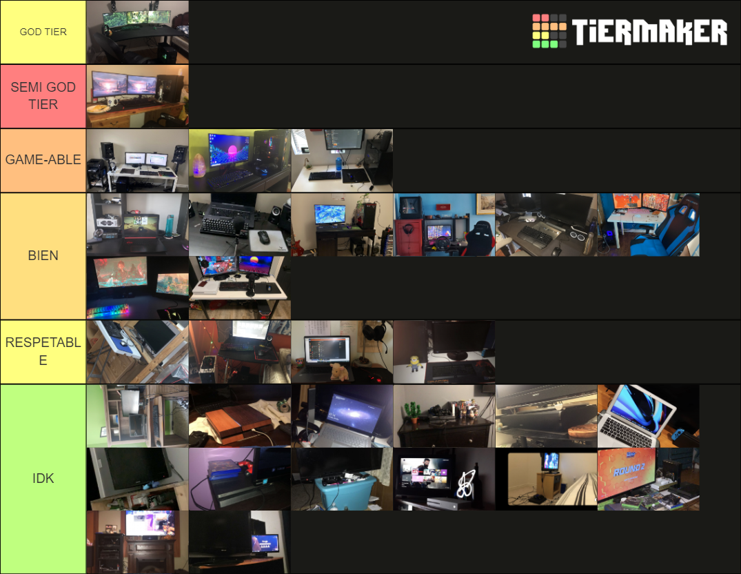 GAMING SETUPS Tier List (Community Rankings) - TierMaker