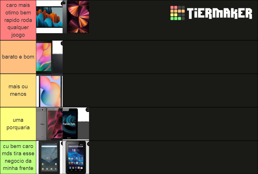 melhores tablets Tier List (Community Rankings) - TierMaker