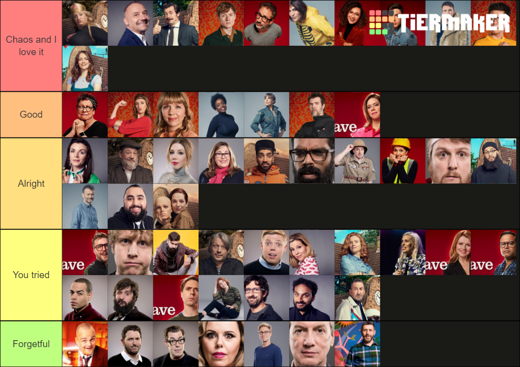 Taskmaster (S1-11) Tier List (Community Rankings) - TierMaker