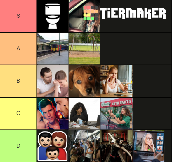 Definitive List of Places to Cry Tier List (Community Rankings) - TierMaker