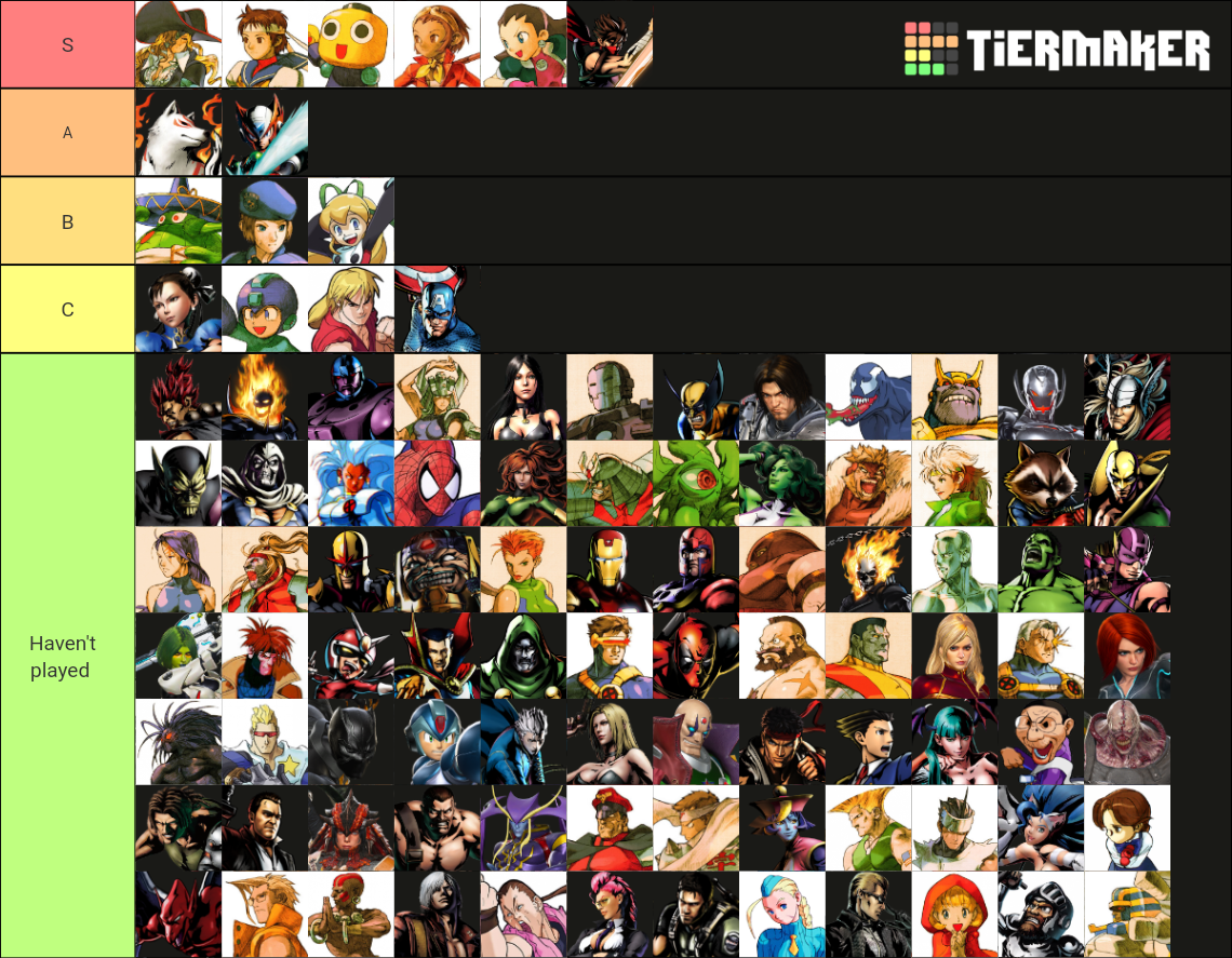Every Marvel vs. Capcom Character Tier List (Community Rankings ...