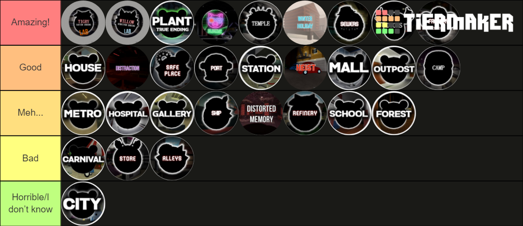 Piggy Chapters (Book 1, Book 2, & Extra Maps) Tier List (Community ...