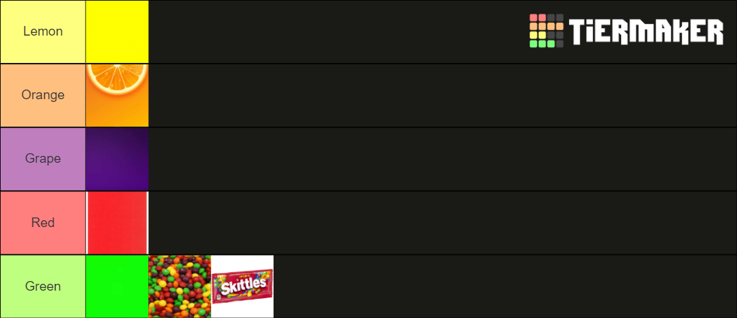 Skittles Tier List (Community Rankings) - TierMaker