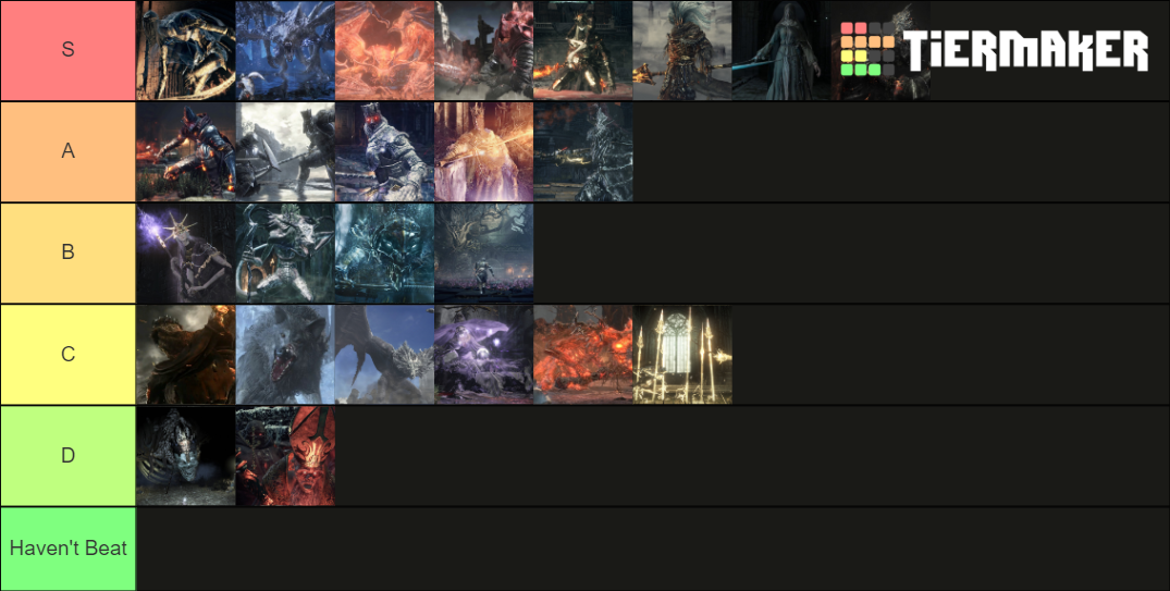 Dark Souls 3 All Bosses Tier List (Community Rankings) - TierMaker