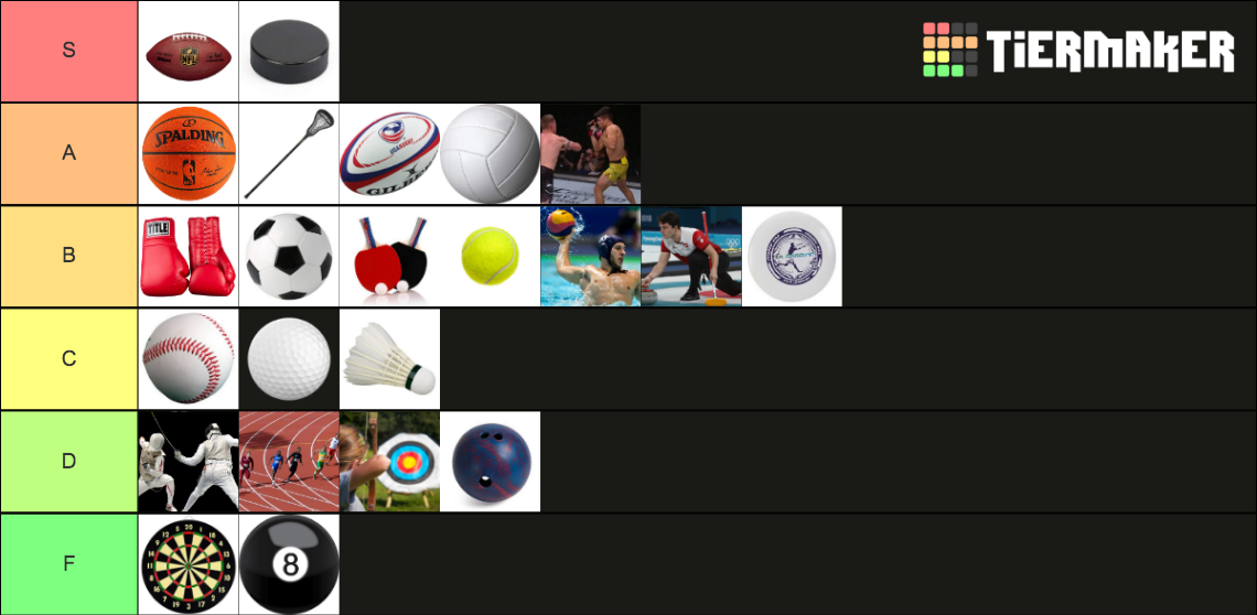 Ultimate Sports Tier List (Community Rankings) - TierMaker