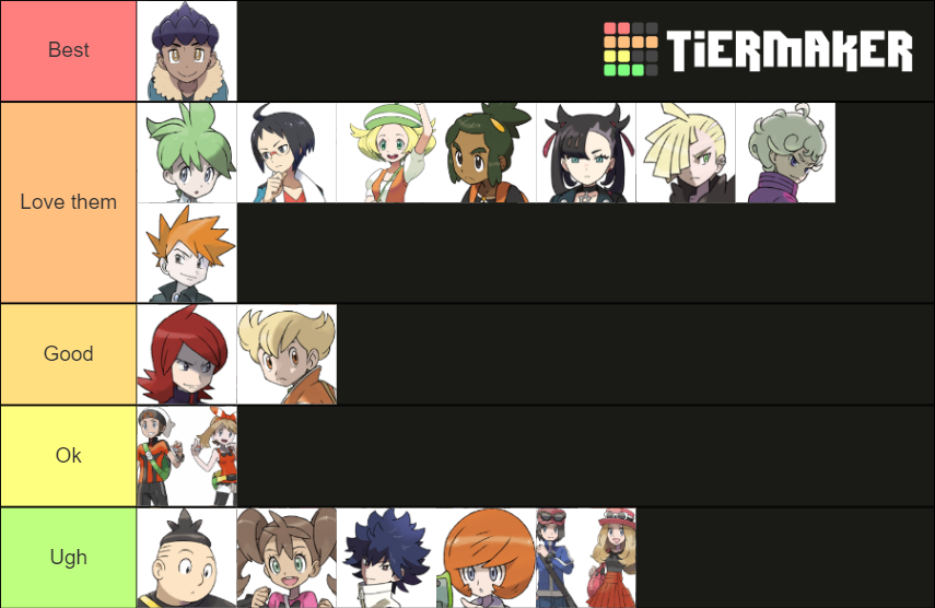 Pokémon Rivals Tier List (Community Rankings) - TierMaker
