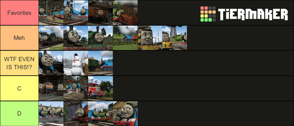 Thomas And Friends Season 16 Tier List (Community Rankings) - TierMaker