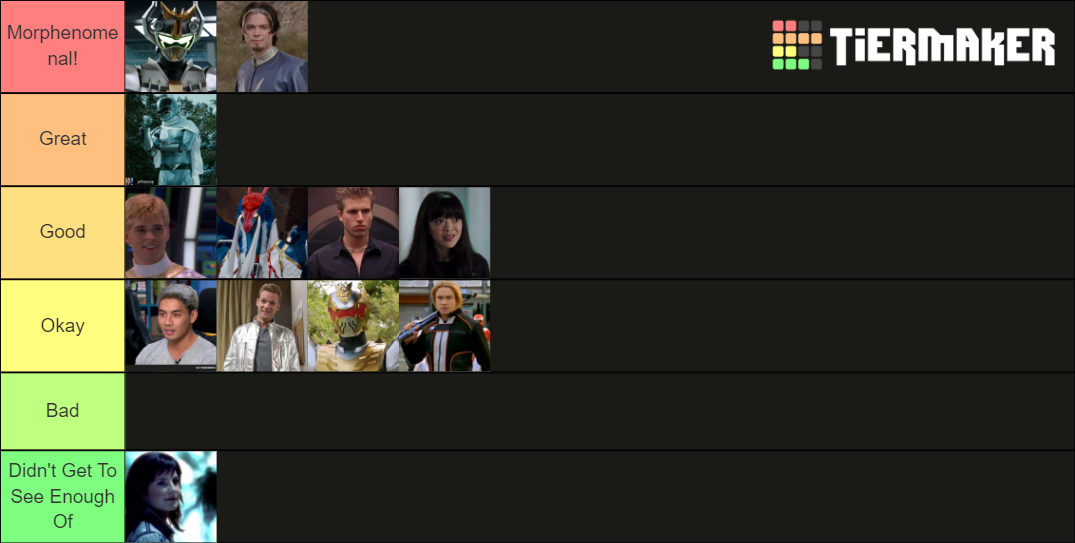 All of the Silver Rangers Ranked Tier List (Community Rankings) - TierMaker