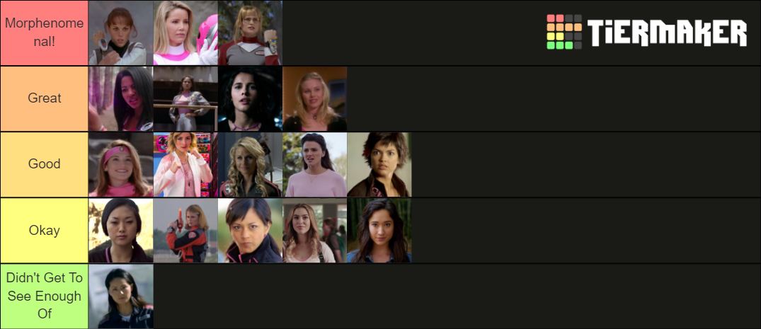 Pink Rangers Ranked Tier List (Community Rankings) - TierMaker