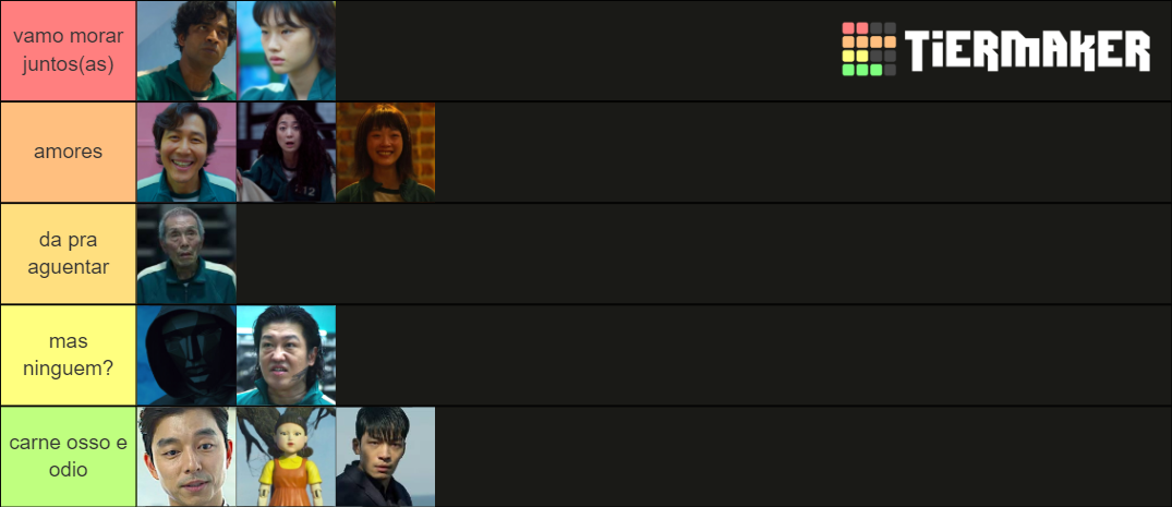 squid game Tier List (Community Rankings) - TierMaker
