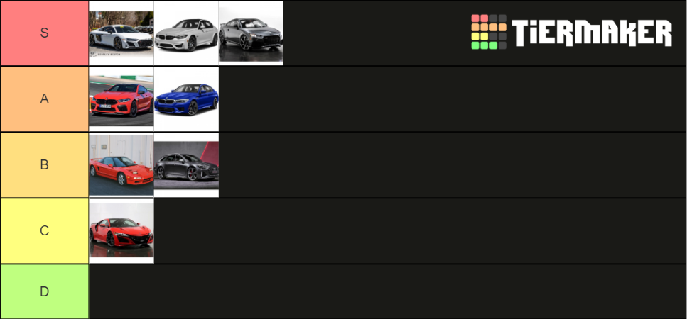 Best Cars Tier List (Community Rankings) - TierMaker