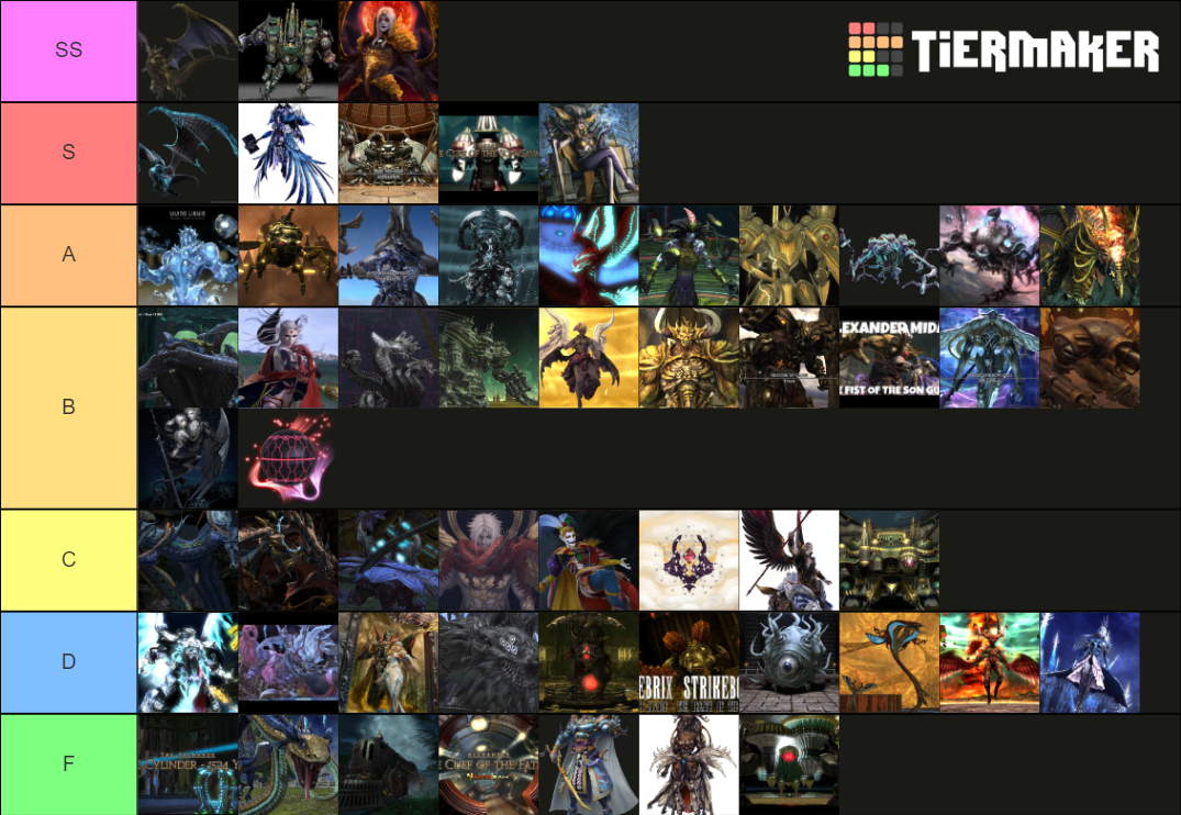 ffxiv raid boss Tier List (Community Rankings) - TierMaker
