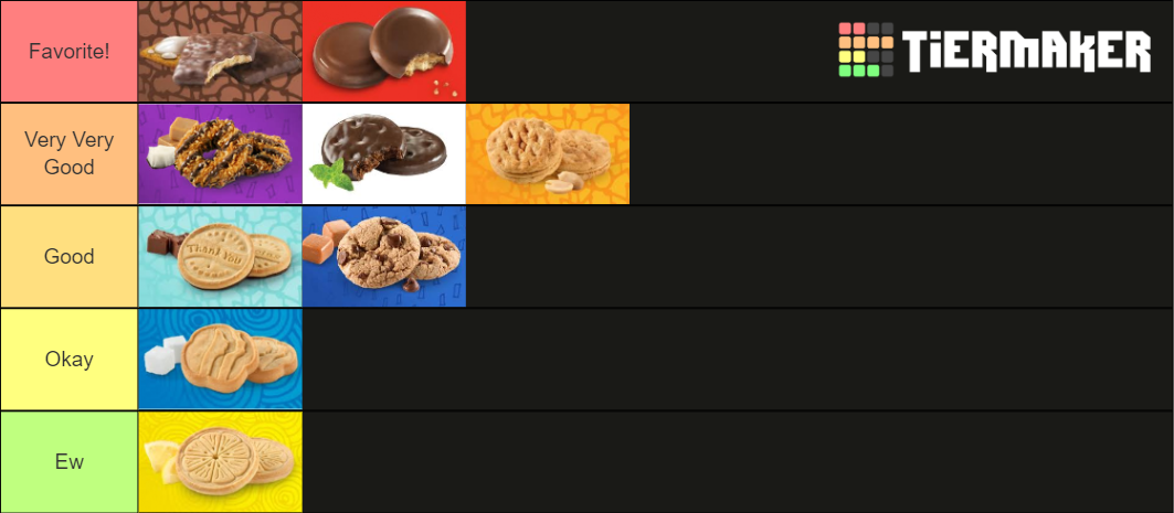 Girl Scout Cookies!!! Tier List (Community Rankings) - TierMaker