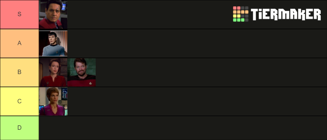 Star Trek First Officers Tier List (Community Rankings) - TierMaker
