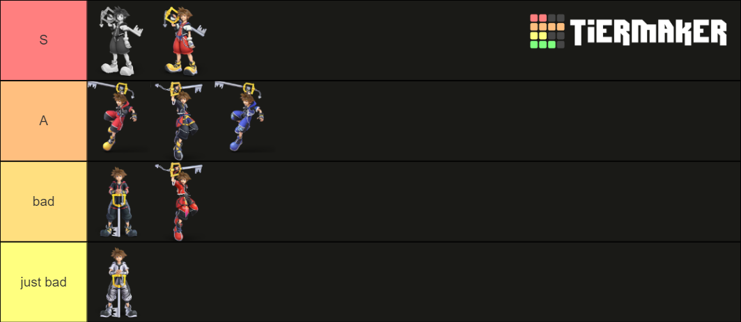 super smash bros ultimate sora alts Tier List (Community Rankings ...