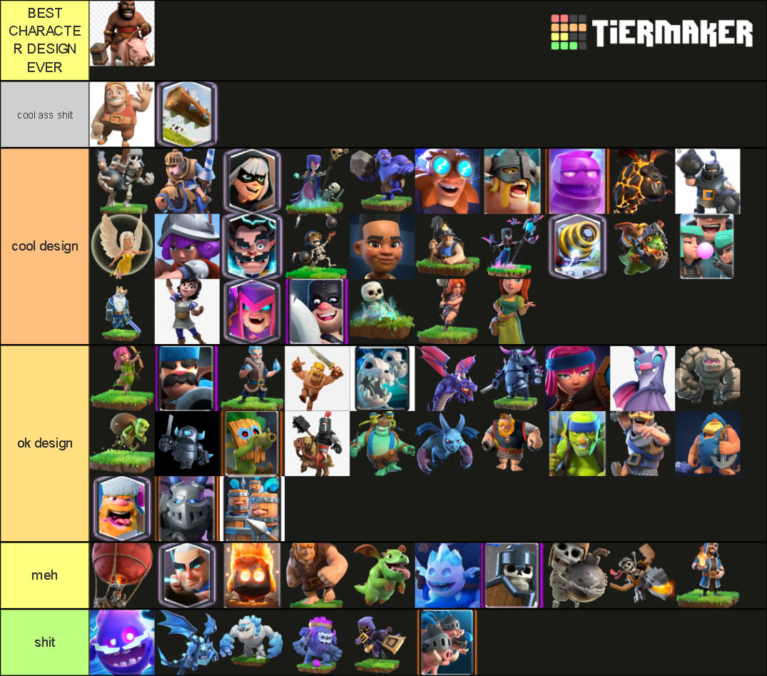 Clash Universe character design Tier List (Community Rankings) - TierMaker