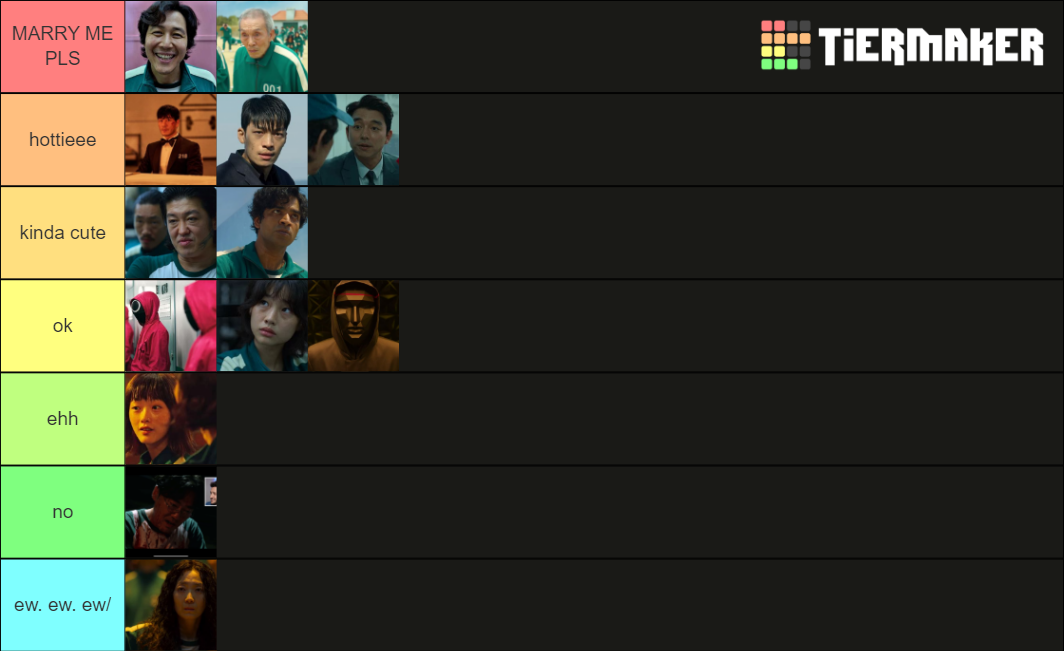 Squid Game Characters Tier List (Community Rankings) - TierMaker
