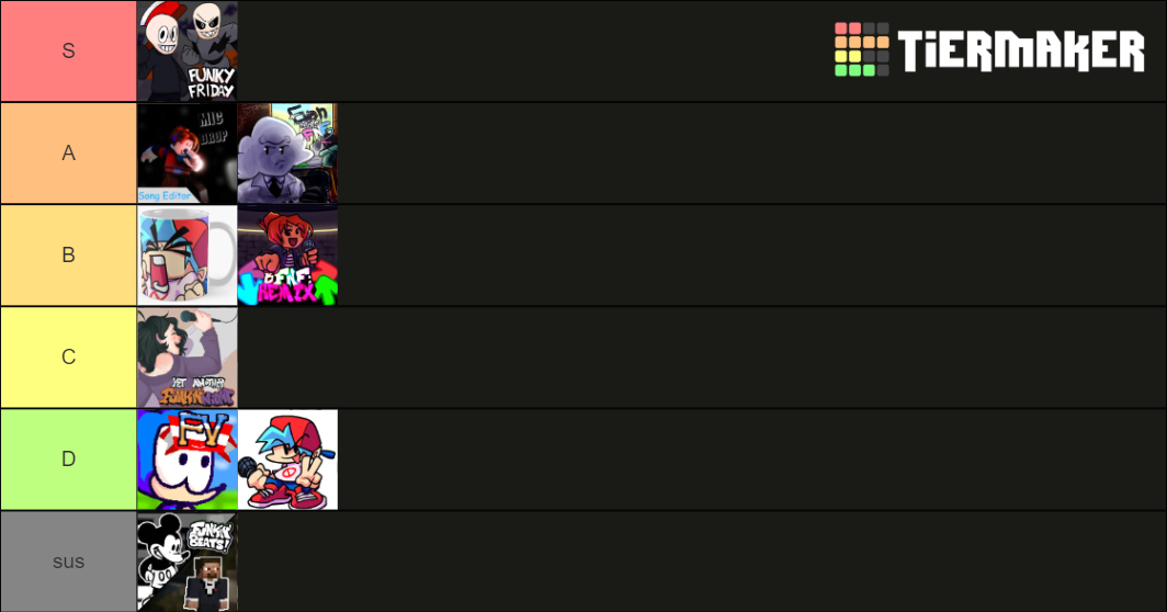 FNF roblox knock offs Tier List (Community Rankings) - TierMaker
