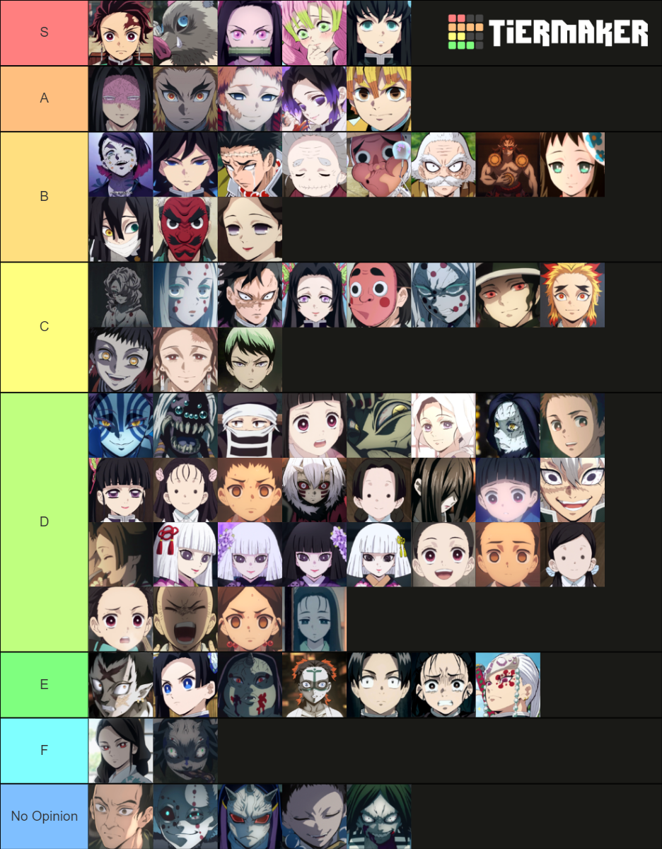 Demon Slayer Characters (Anime) Tier List (Community Rankings) - TierMaker