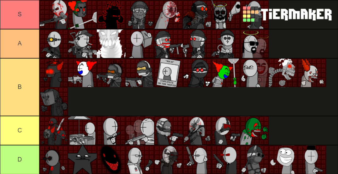 Madness Combat - All Animated-Series Characters Tier List (Community ...