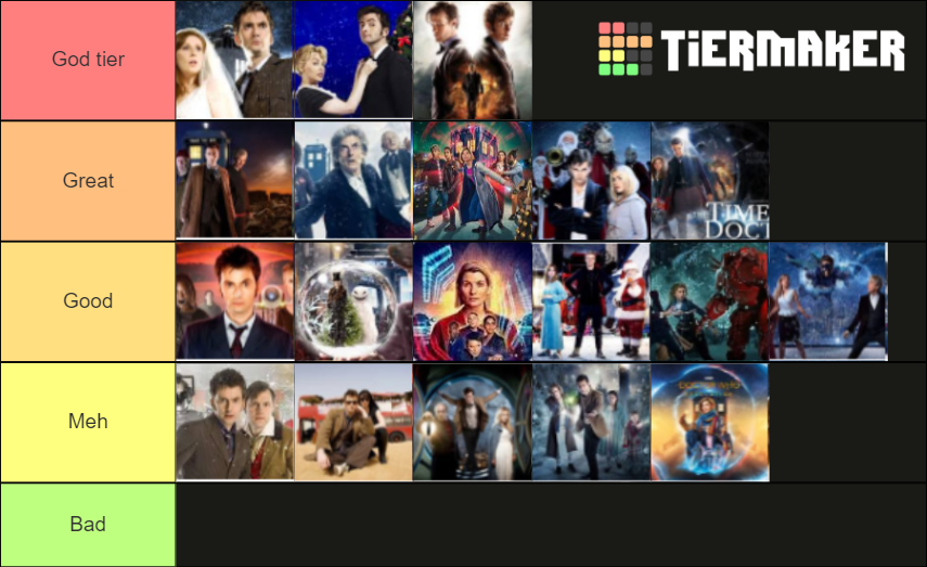 Doctor Who all specials Tier List (Community Rankings) - TierMaker