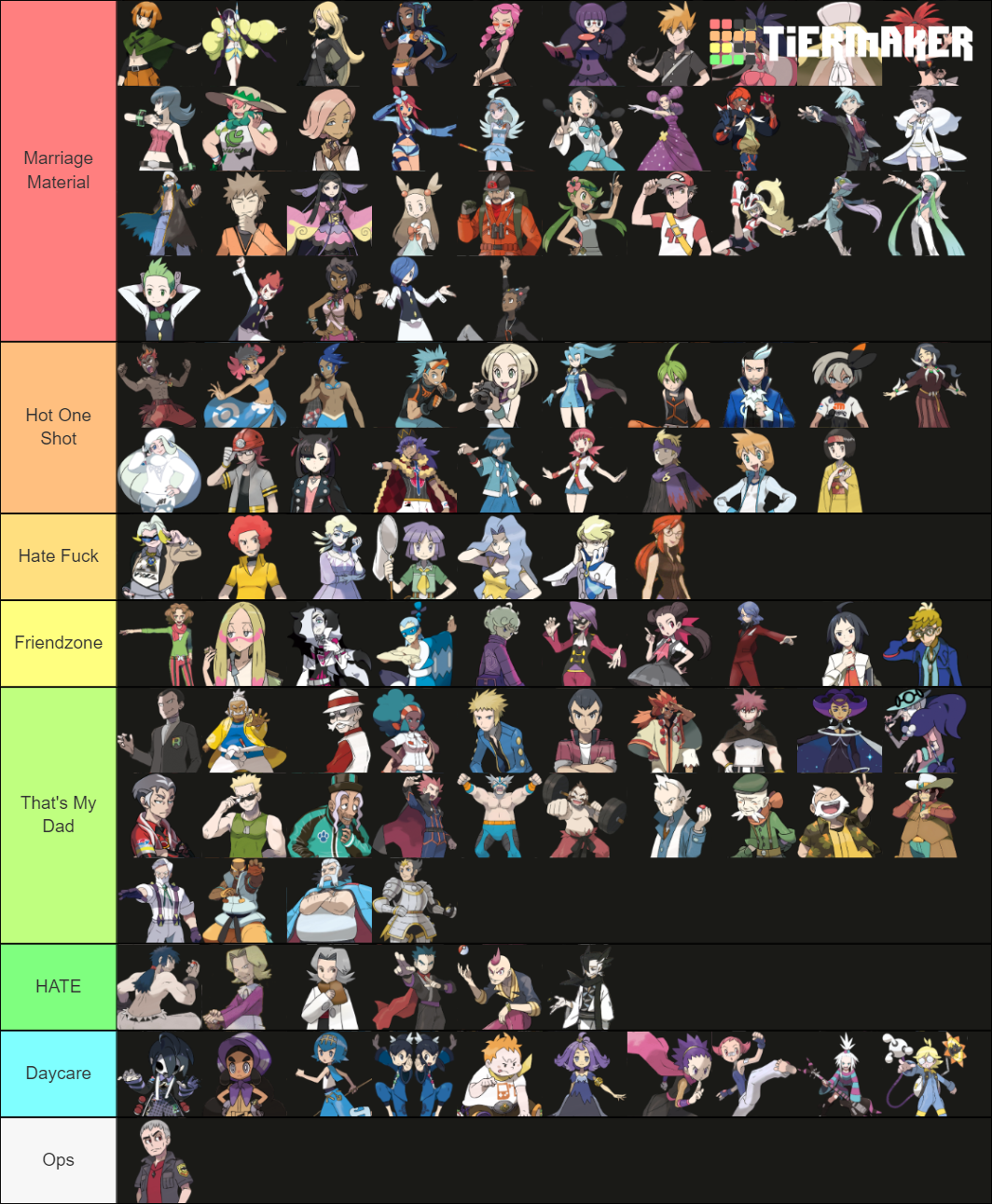 The ULTIMATE Pokemon Smash or Pass: Pokemon League Edition! Tier List (Community Rankings ...