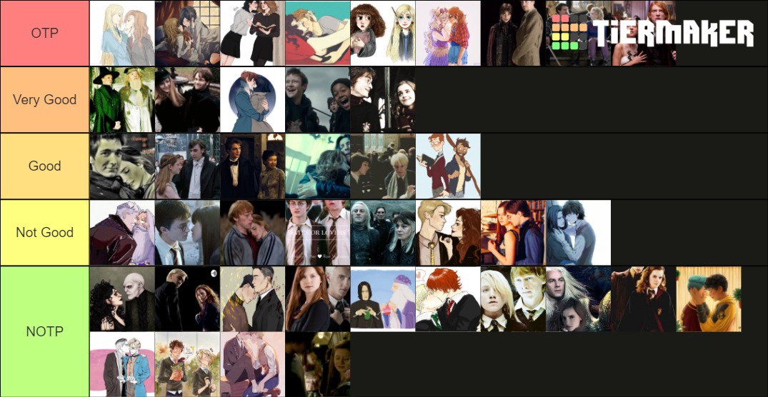 Harry Potter Ships (45+ Ships Included) Tier List (Community Rankings ...