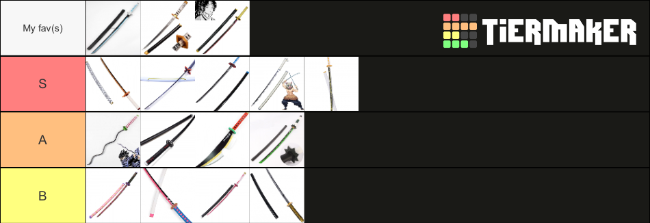 Demon slayer sword teir list (not all) Tier List (Community Rankings ...