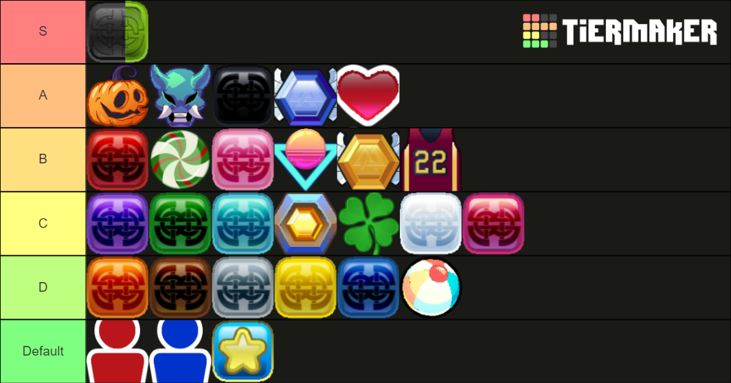 Brawlhalla Color (As of BP2) Tier List (Community Rankings) - TierMaker