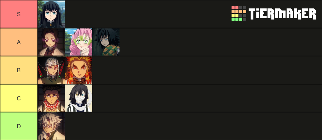 demon slayer pillars Tier List (Community Rankings) - TierMaker