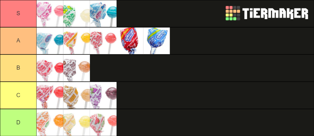 All Dum Dum Flavors Tier List (Community Rankings) - TierMaker