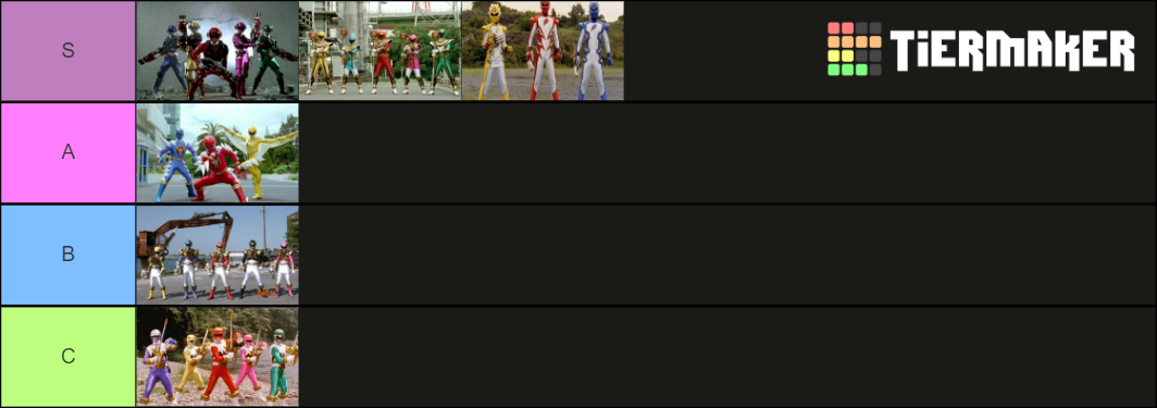 Power Rangers Team Power Ups Tier List (Community Rankings) - TierMaker
