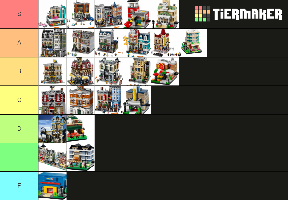 Lego Modular Buildings Tier List (Community Rankings) - TierMaker