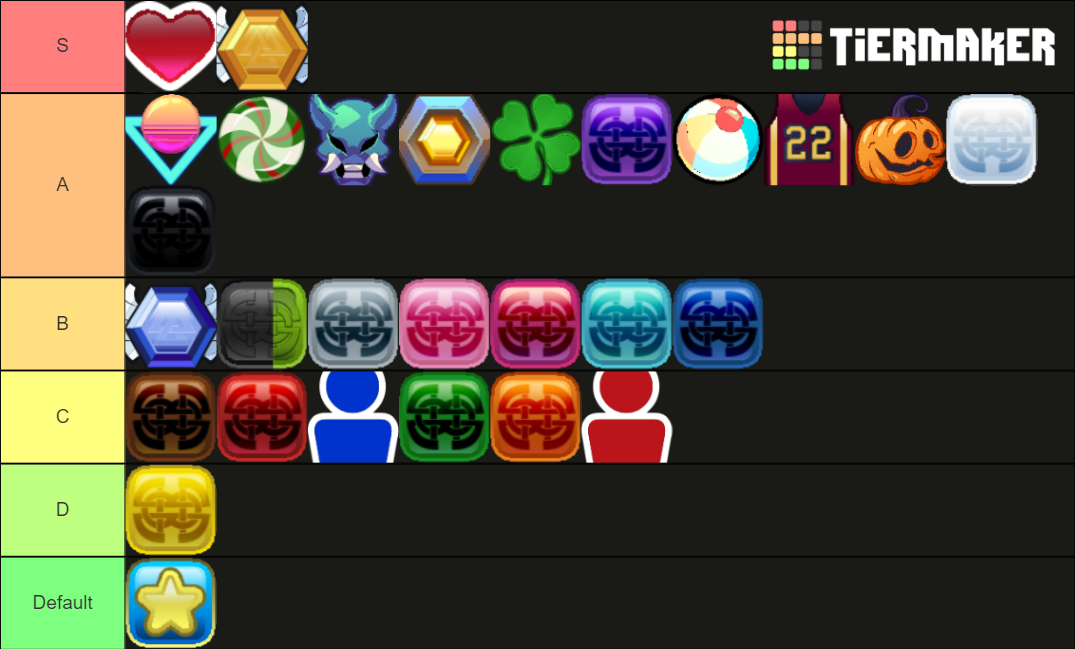 Brawlhalla Color (As of BP2) Tier List (Community Rankings) - TierMaker