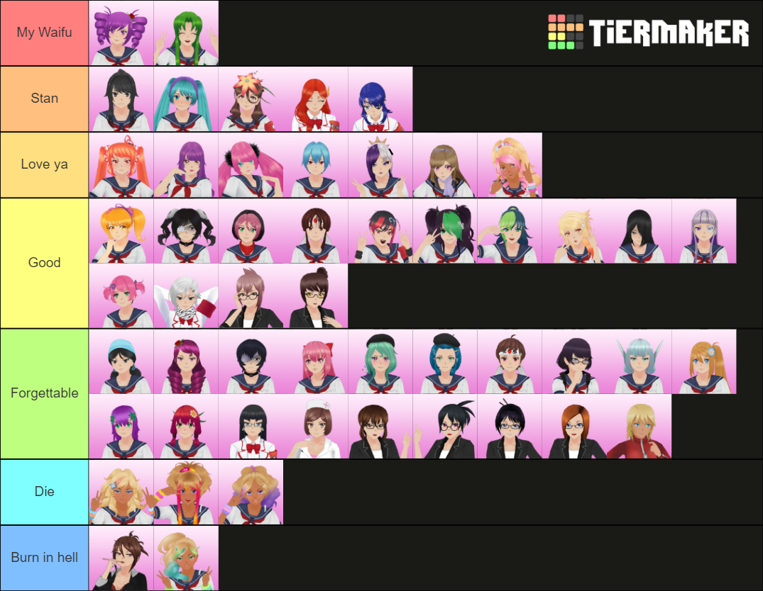 All Yan Sim 202X Females Tier List (Community Rankings) - TierMaker