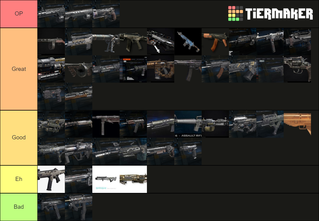 Call of Duty Black ops 3 Weapons Tier List (Community Rankings) - TierMaker