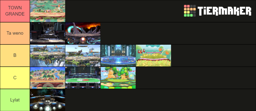 Smash Ultimate Legal Stages Tier List (Community Rankings) - TierMaker