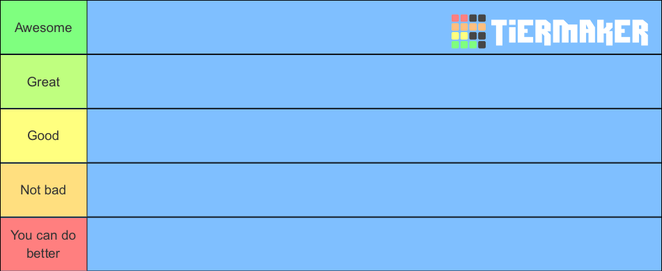 Roblox game rating Tier List (Community Rankings) - TierMaker