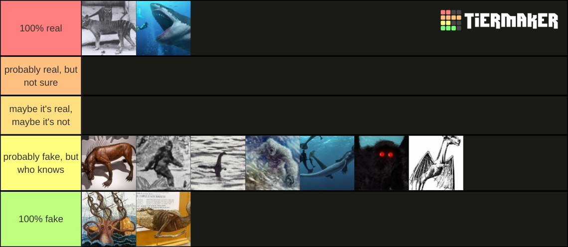 cryptid Tier List (Community Rankings) - TierMaker