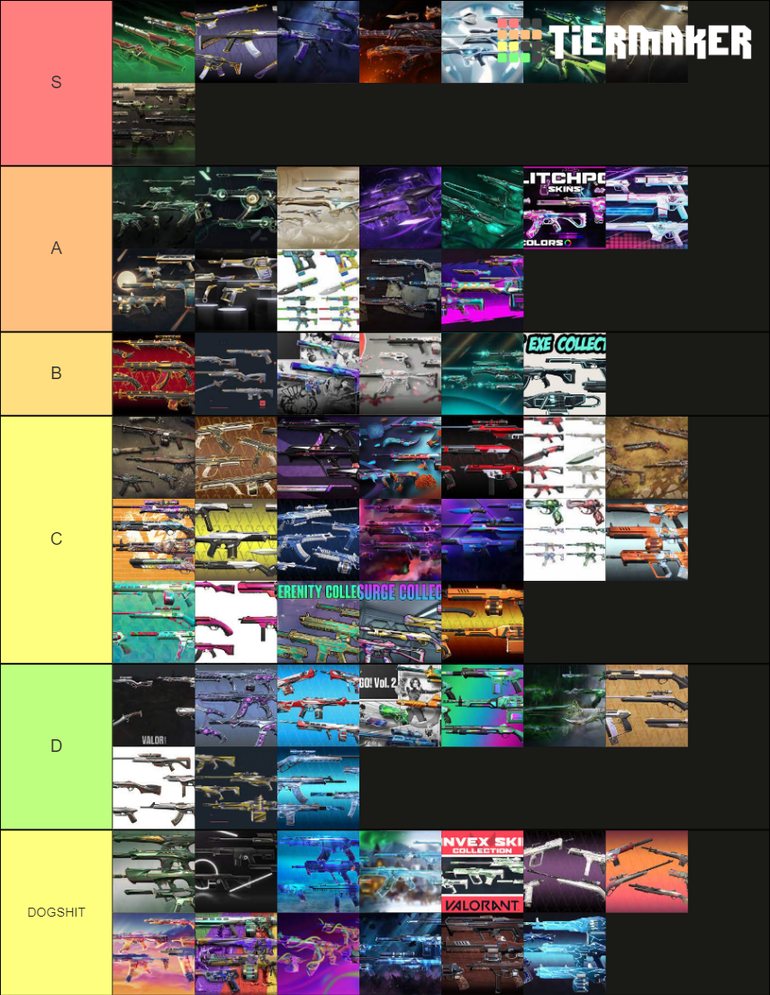 val skins Tier List (Community Rankings) - TierMaker