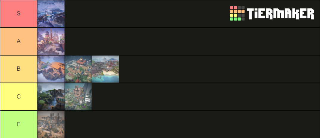 Val Maps Tier List (Community Rankings) - TierMaker