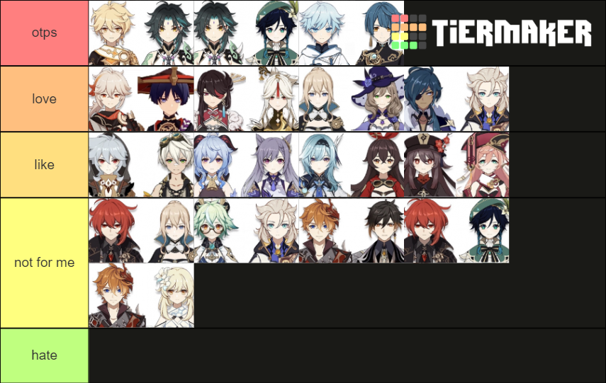 genshin impact ship Tier List (Community Rankings) - TierMaker