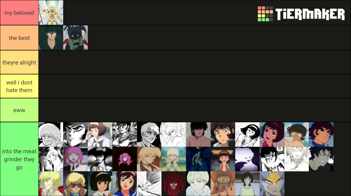 Ranking different versions of devilman characters *real* Tier List ...