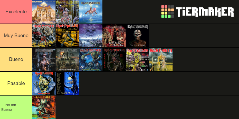 IRON MAIDEN ALBUMS RANKED Tier List (Community Rankings) - TierMaker IRON MAIDEN ALBUMS RANKED Tier List (Community Rankings) - TierMaker